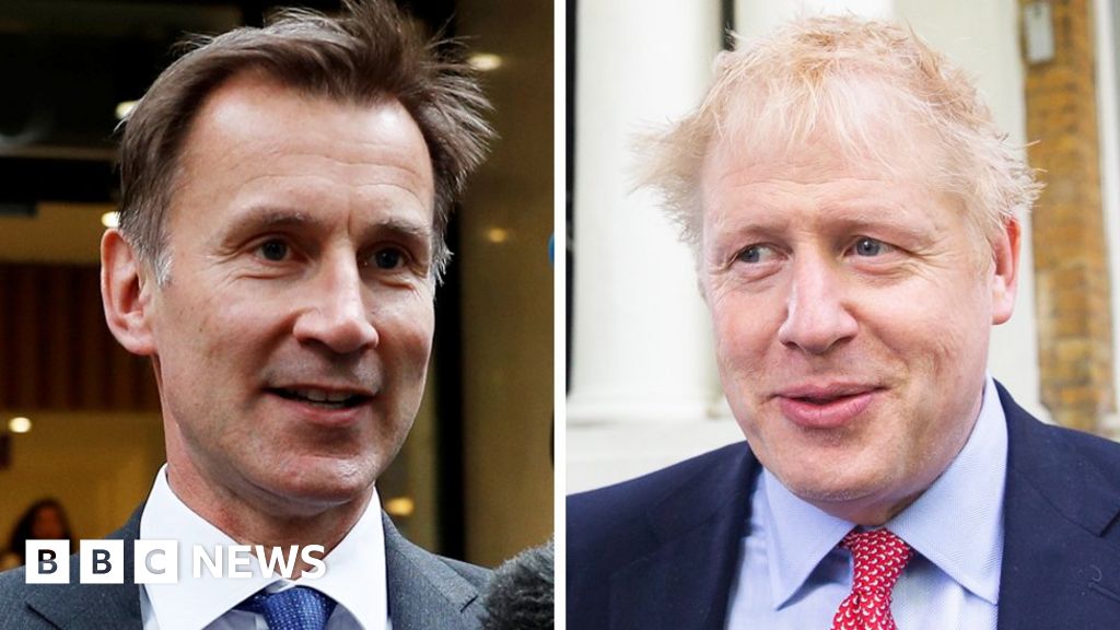 Boris Johnson and Jeremy Hunt divided over Brexit plans