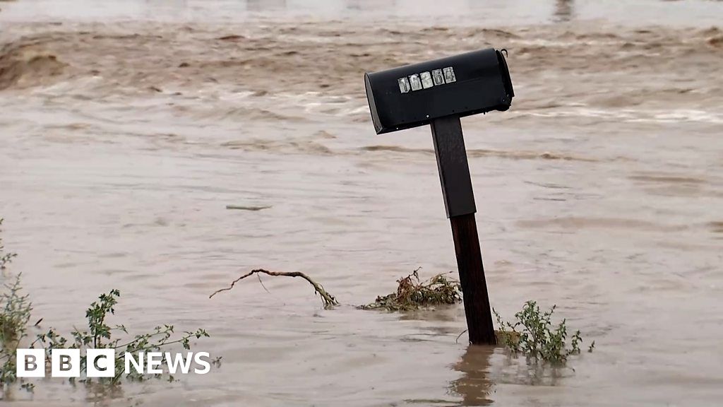 Storm Hilary...the past 48 hours in 100 seconds - BBC News
