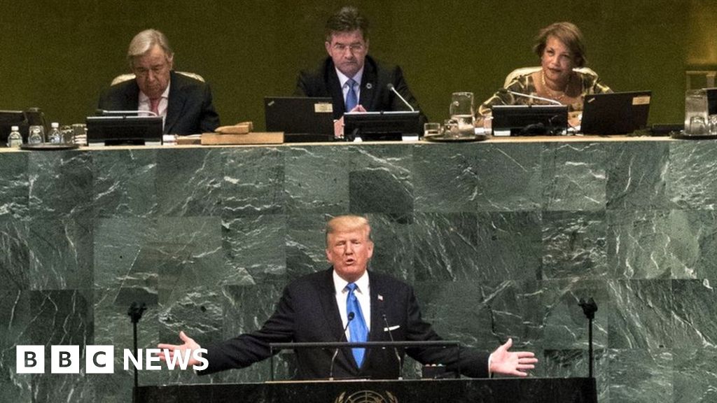 Trump's first UN speech met with criticism from some leaders - BBC News