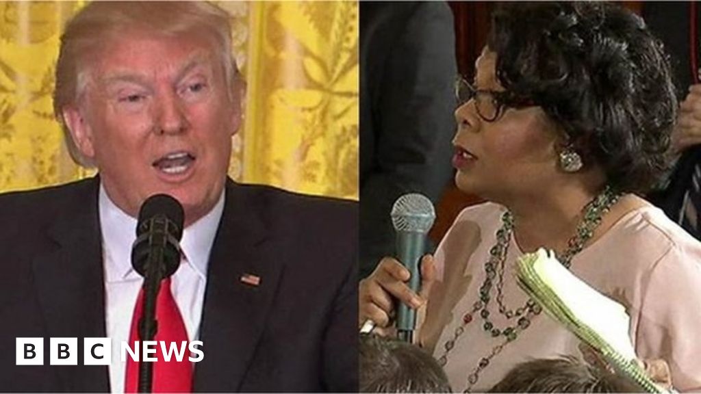 Trump tells African-American reporter: Set up a meeting - BBC News