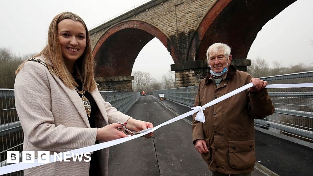'Complicated' £2.5m Witton Park replacement bridge opens - BBC News