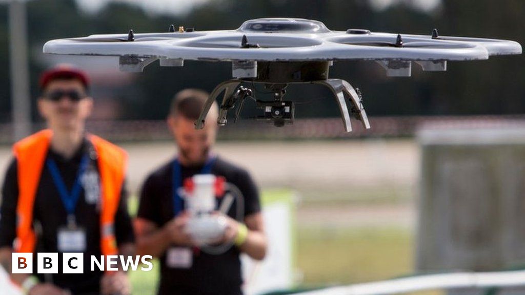 Drone-tracking system paves way for UK deliveries from air - BBC News