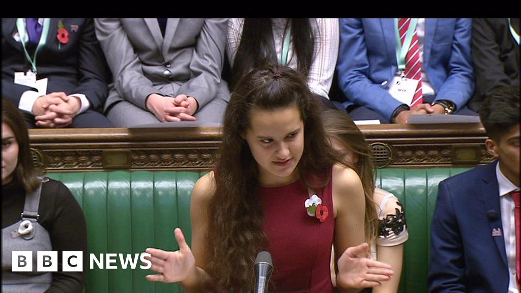 Youth MP asks why women are a minority in politics - BBC News