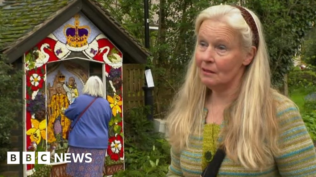 Annual well-dressing tradition continues in Staffordshire village - BBC ...