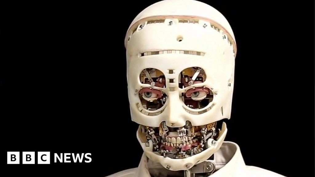 Robot mimics human eye contact and other tech news - BBC News