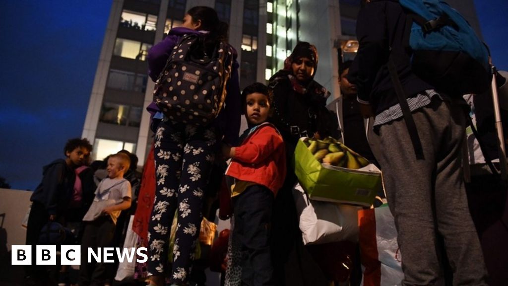 Camden flats: Confusion as evacuation begins