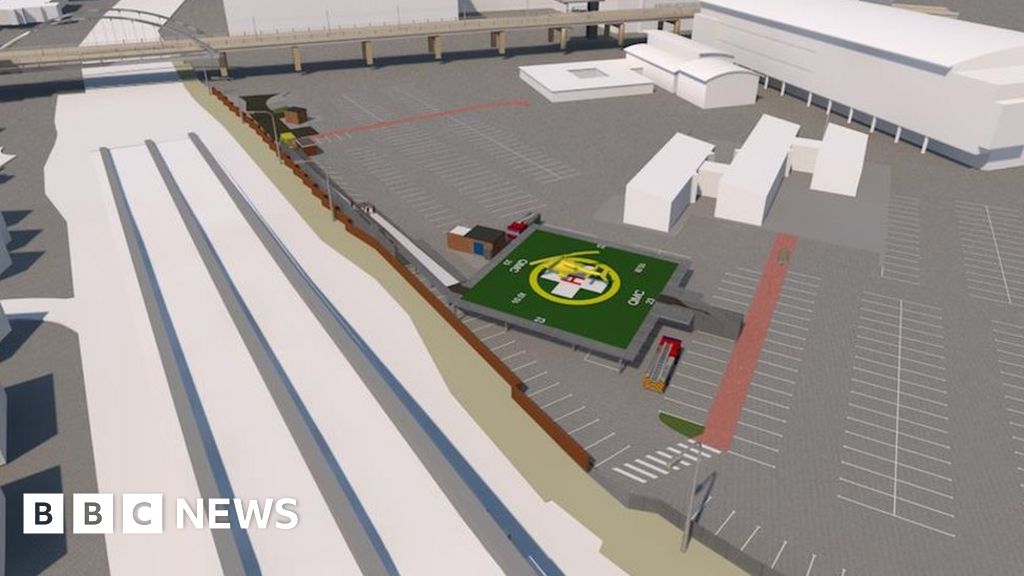 Nottingham's Queen's Medical Centre helipad gets the go-ahead - BBC News