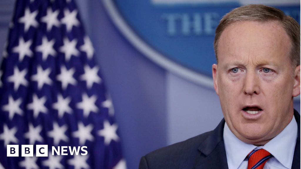 Sean Spicer on having Trump as boss - BBC News