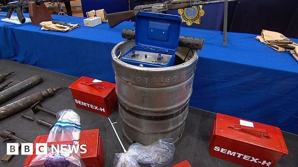 Irish police display weapons seized from dissident republicans and warn ...