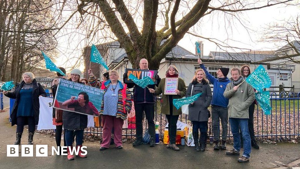 South West teachers take to picket lines over pay