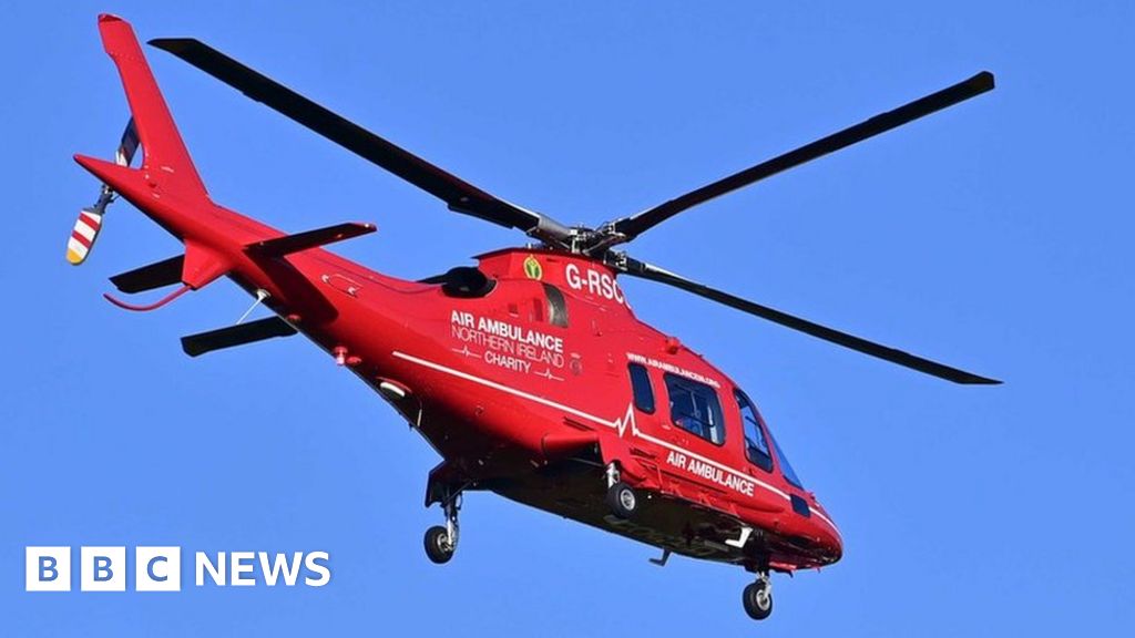 County Down: Motorcyclist airlifted to hospital after 4x4 collision - BBC News