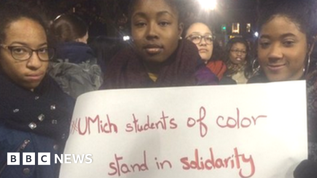 Being 'Black on Campus' - frustrations spread across US - BBC News