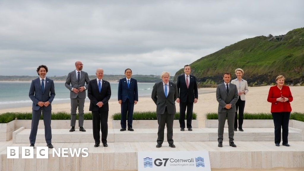 G7 news conference after summit in Cornwall - BBC News