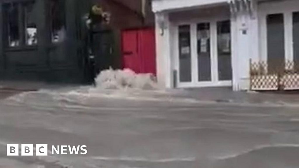 Roads turn to rivers as heavy rain hits Scarborough
