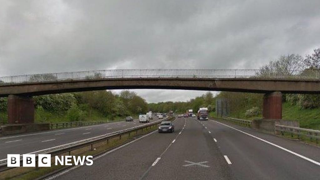 M6 reopens after bridge demolition closed road - BBC News