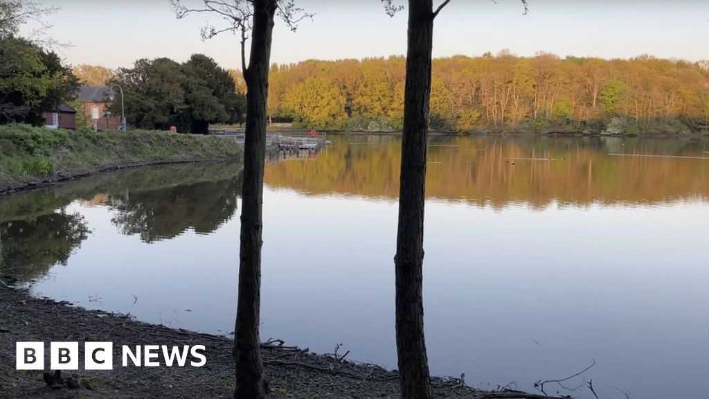 Rufford Abbey Country Park: Vandals drain water from lake - BBC News