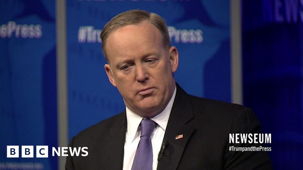 White House Spokesman Sean Spicer I Screwed Up Bbc News