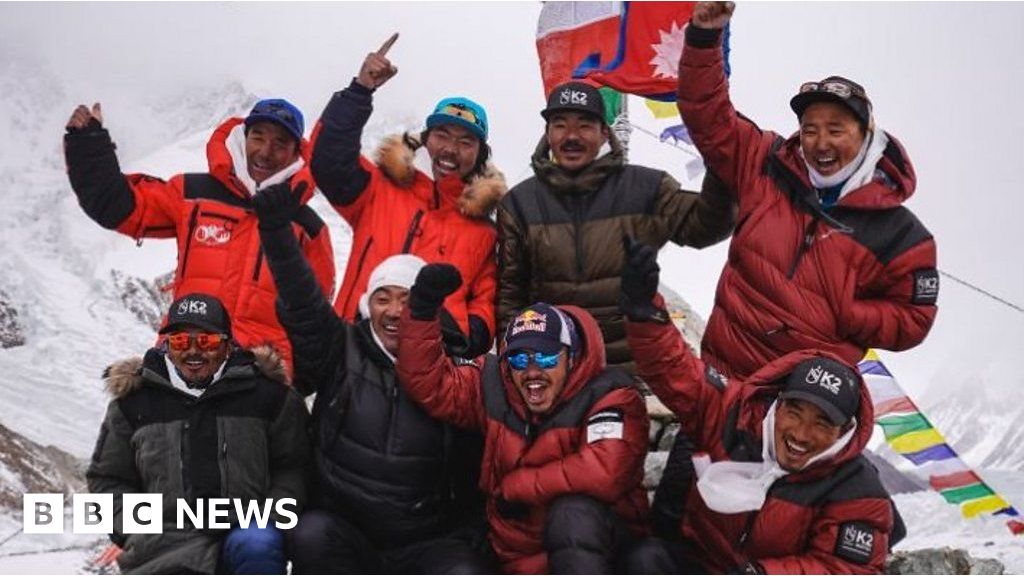 Conquering K2 in winter 'together' - BBC News