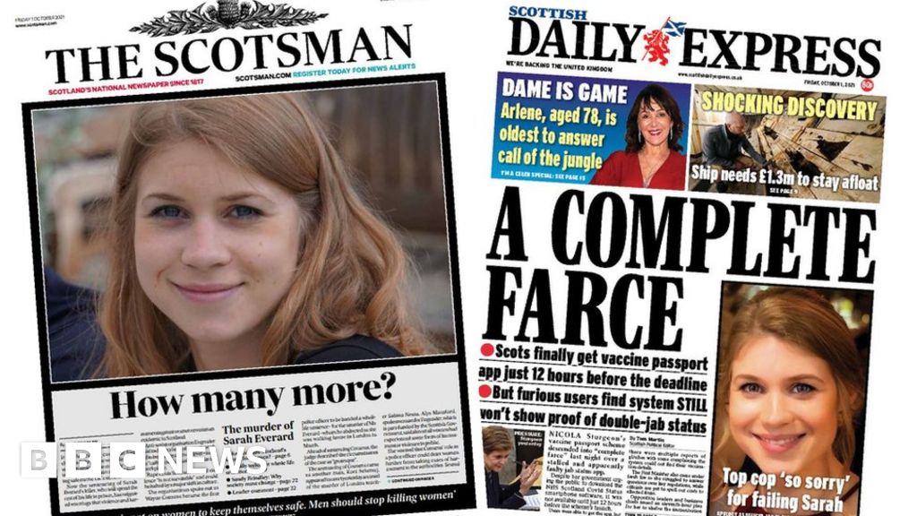 Scotland's papers: 'How many more?' and vaccine app 'farce' - BBC News