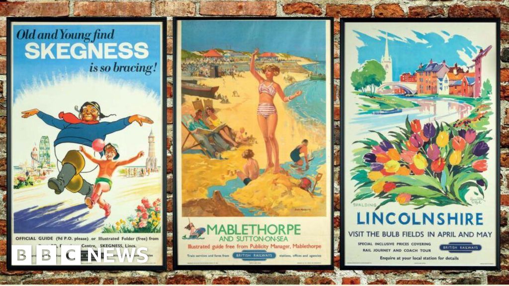Iconic railway posters to go on display in Grimsby - BBC News