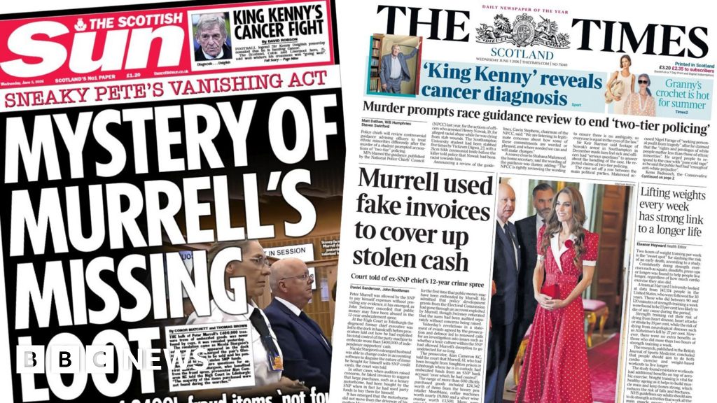 Scotland's papers: Murrell's 'missing loot' and 'fake invoices'