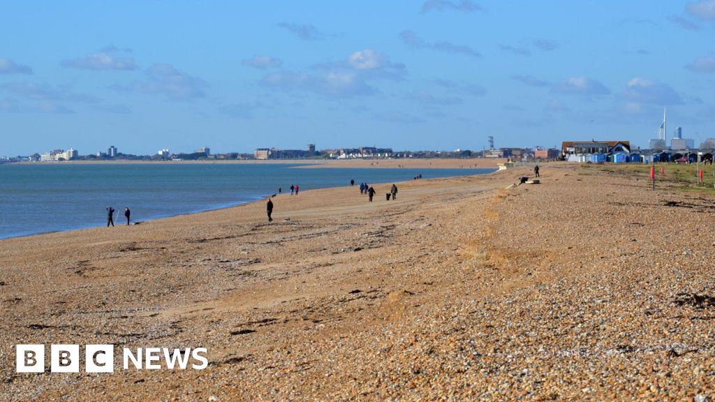 Hayling Island beach made more accessible for wheelchair-users - BBC News