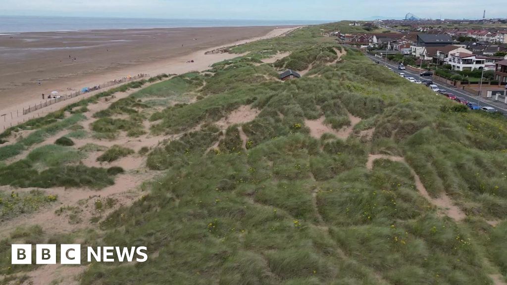 Lytham St Annes: Sand dunes project a success, say conservations - BBC News