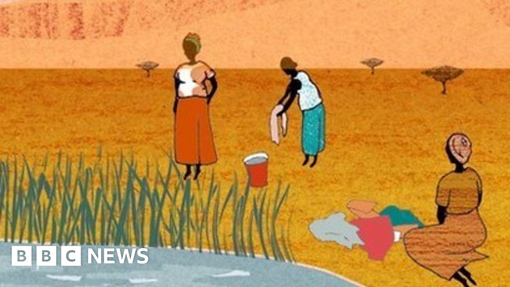 Bathing in rural Kenya - and observing each other's bodies - BBC News