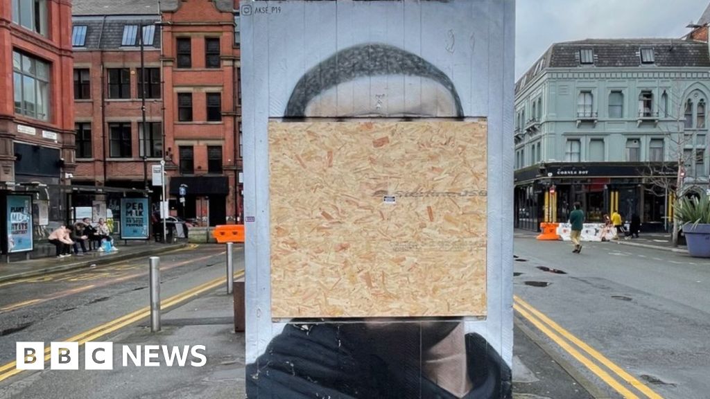 George Floyd: Manchester mural 'defaced by racists' for second time