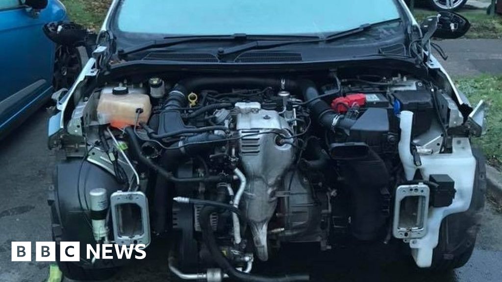 Man in shock after thieves stripped parts from car