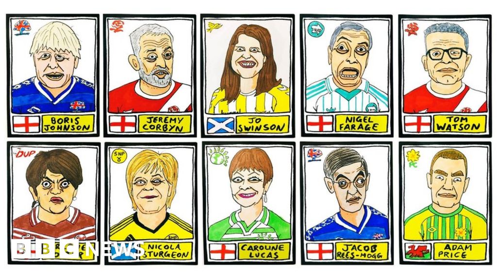General election 2019: Panini Cheapskates draw politicians