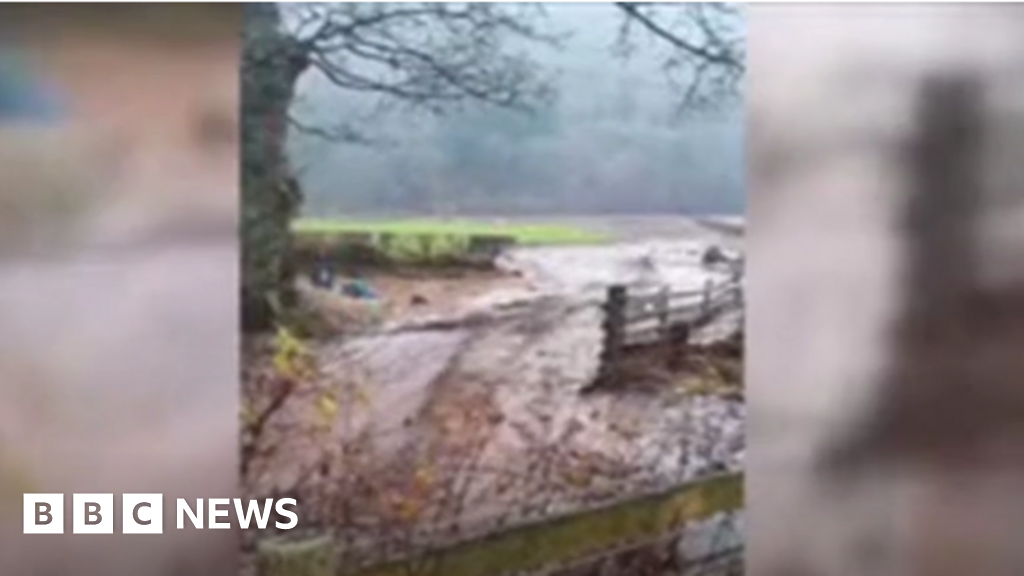 Heavy flooding caused by Storm Bert - BBC News