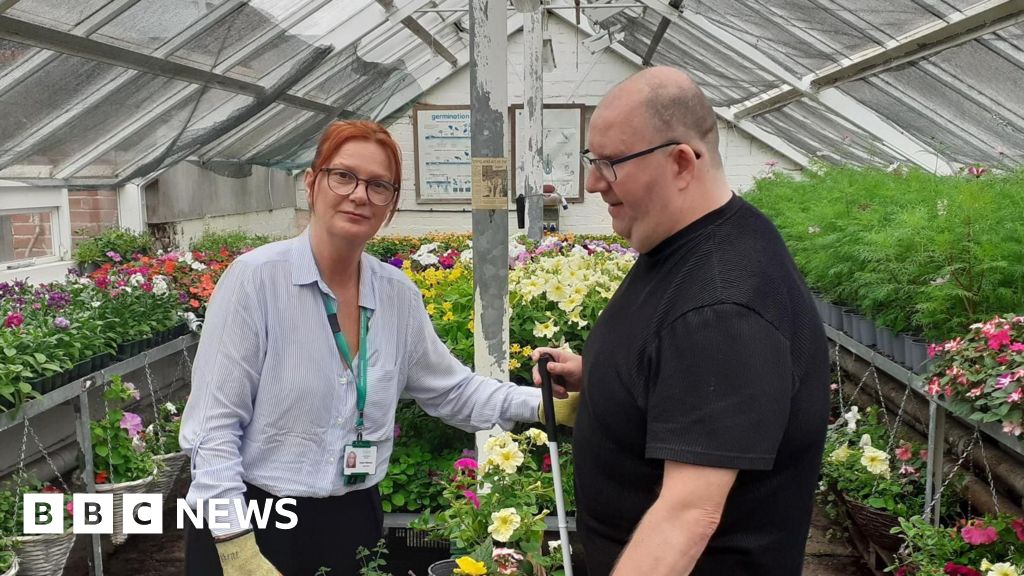 Flowers grown by Carlisle gardeners with disabilities in bloom - BBC News
