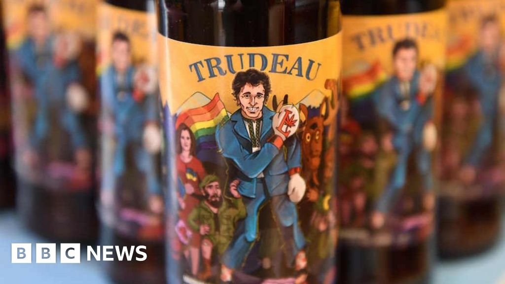 Trump and Trudeau get Ukrainian craft beer named after them - BBC News