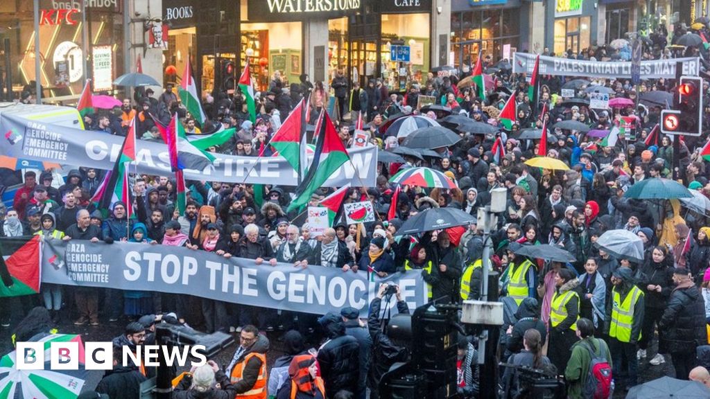 Israel Gaza War Glasgow Protesters March For Immediate Ceasefire