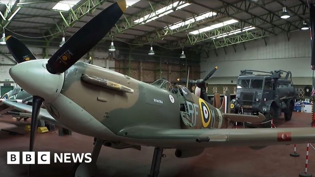 Rare WW2 Polish Spitfire goes on display in Blackpool