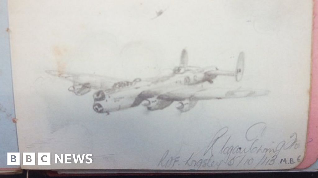 Dambusters autograph album on show in Newark - BBC News