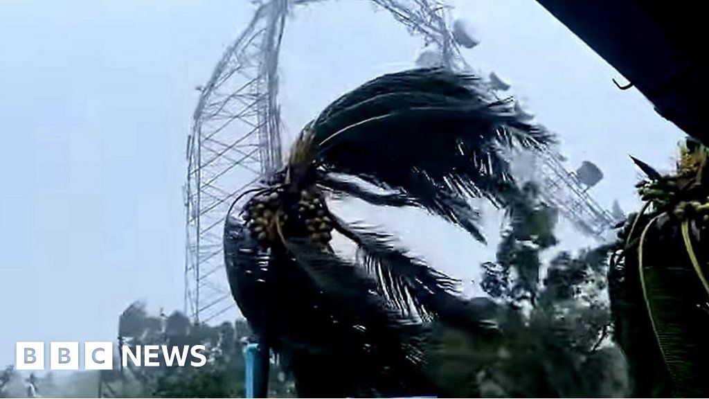 Cyclone Mocha: Telecom tower buckles and collapses in cyclone