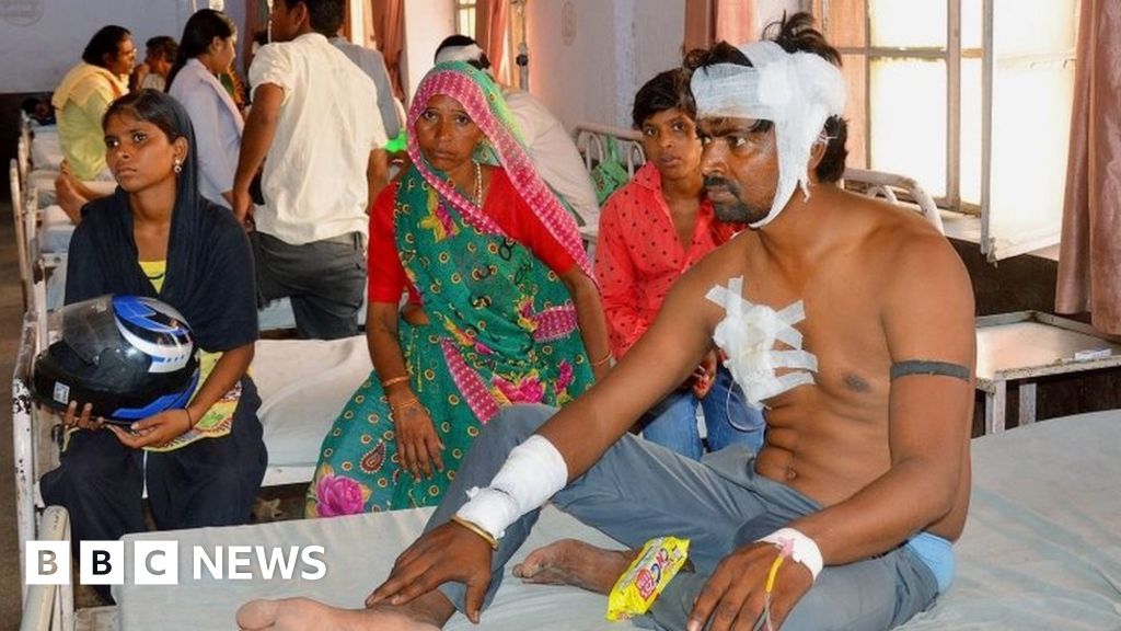 India wedding: At least 24 killed by collapsing wall - BBC News