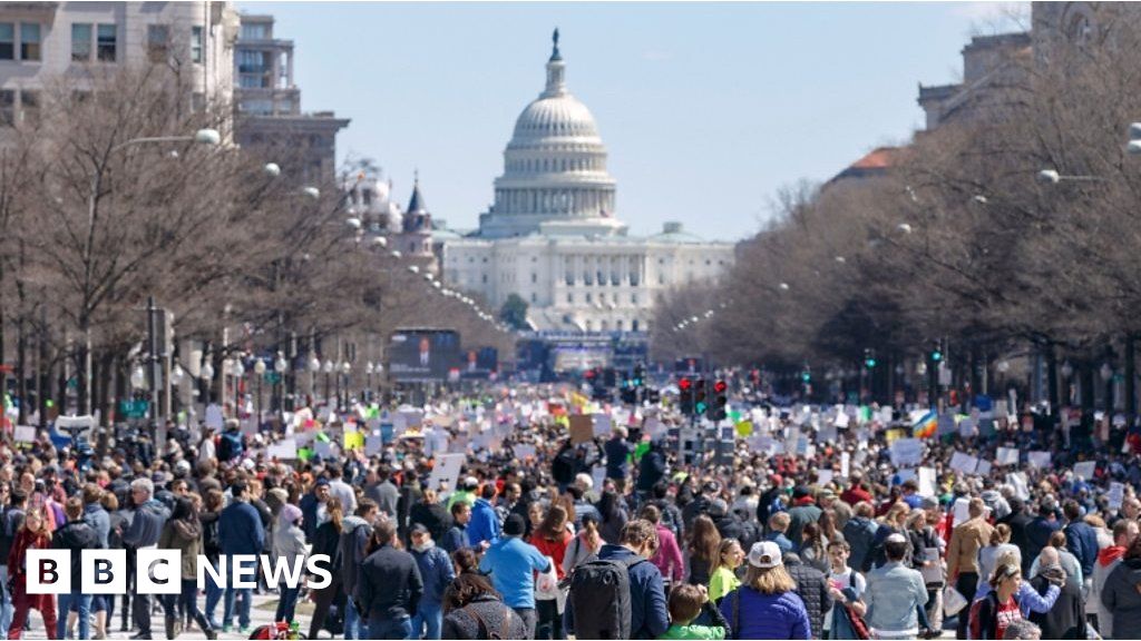 March For Our Lives: Americans gather for gun control rallies