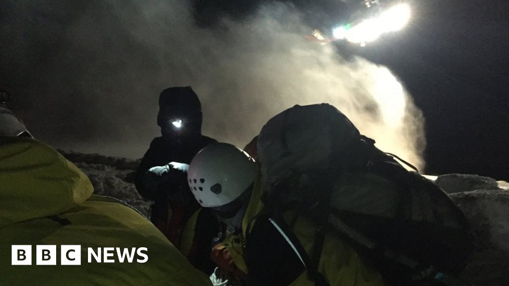 Two climbers rescued from Cairngorms mountain - BBC News