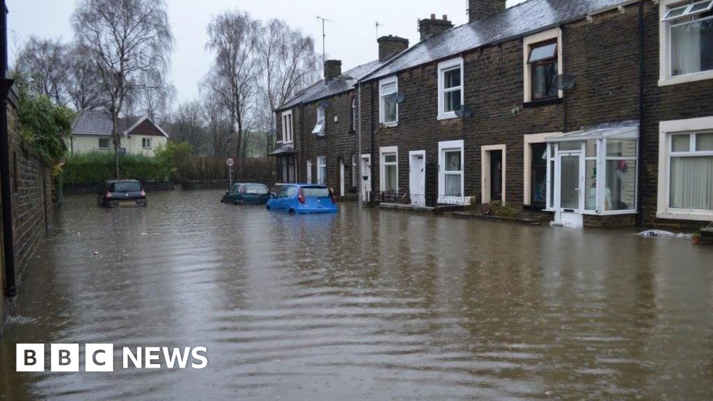 Earby: Lancashire town's flood defence funding 'axed'