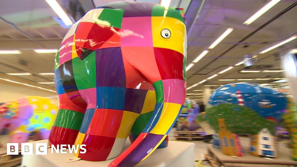 Elmer the elephant statues to form Plymouth trail