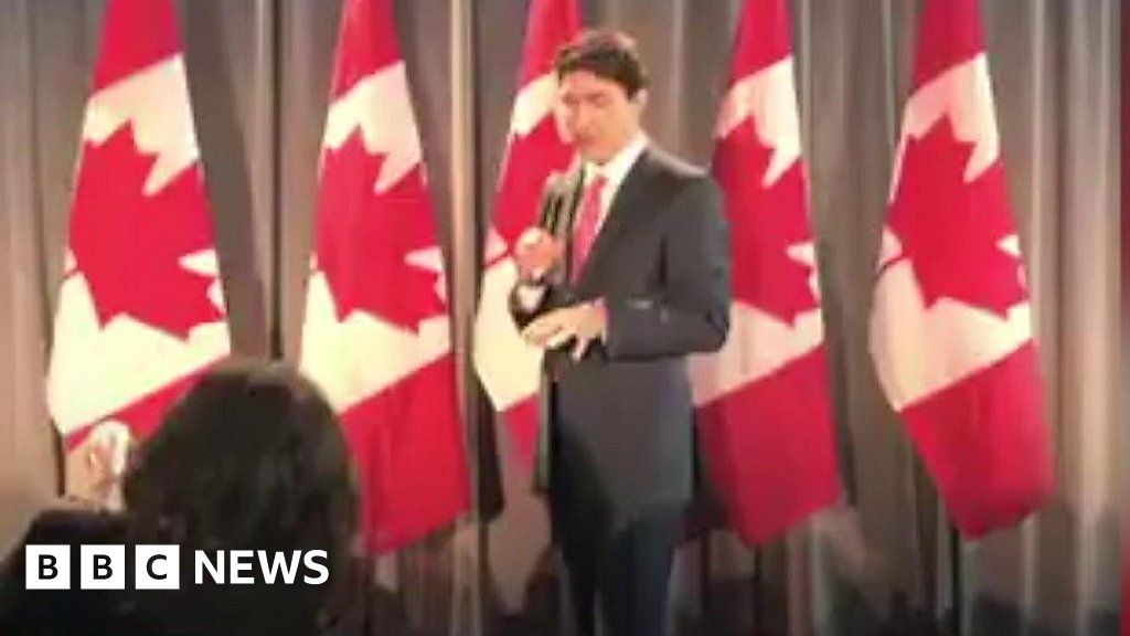 Justin Trudeau sorry for 'thank you' remark to protester