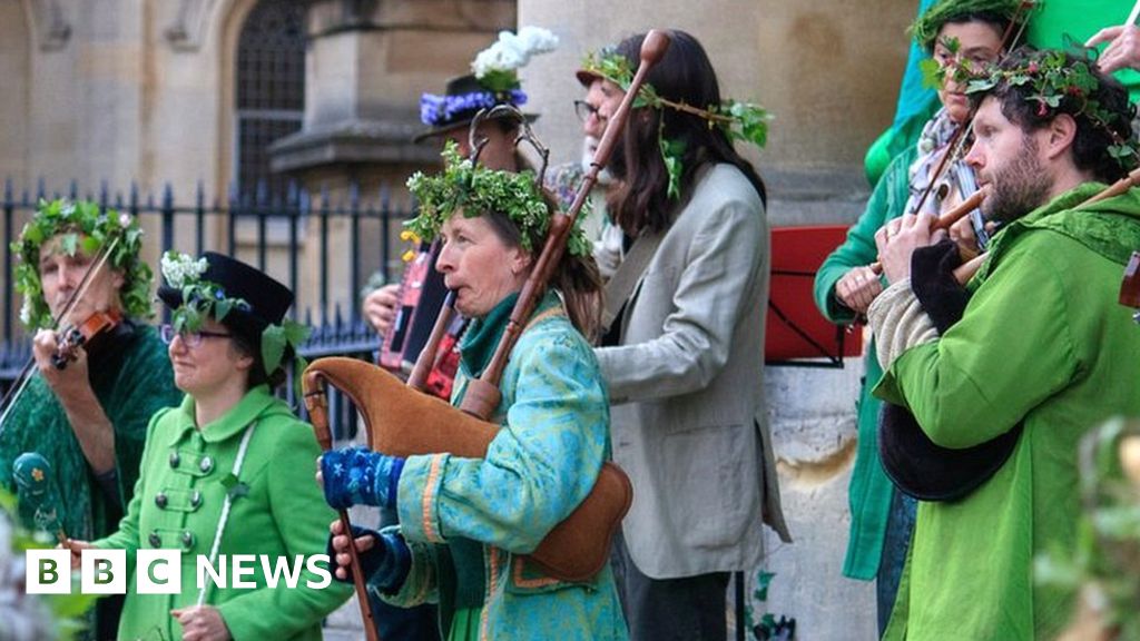 In pictures: Streets filled with revellers to see in May morning