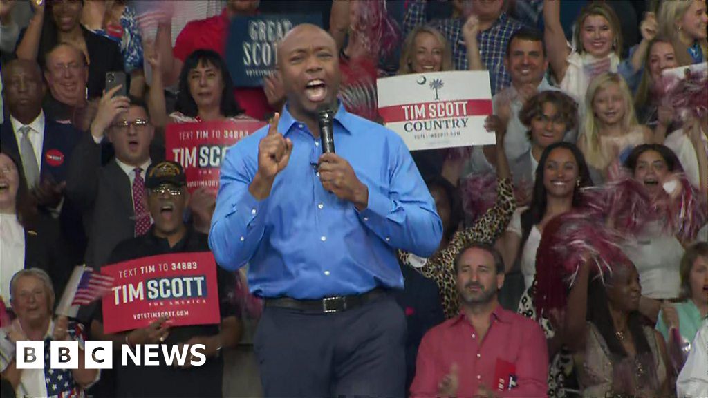 Republican Tim Scott announces his run for president - BBC News