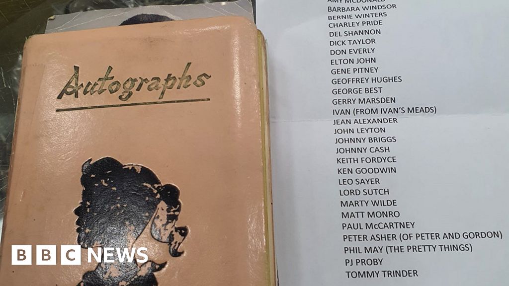 Collection of autographs by famous showbiz names is up at auction