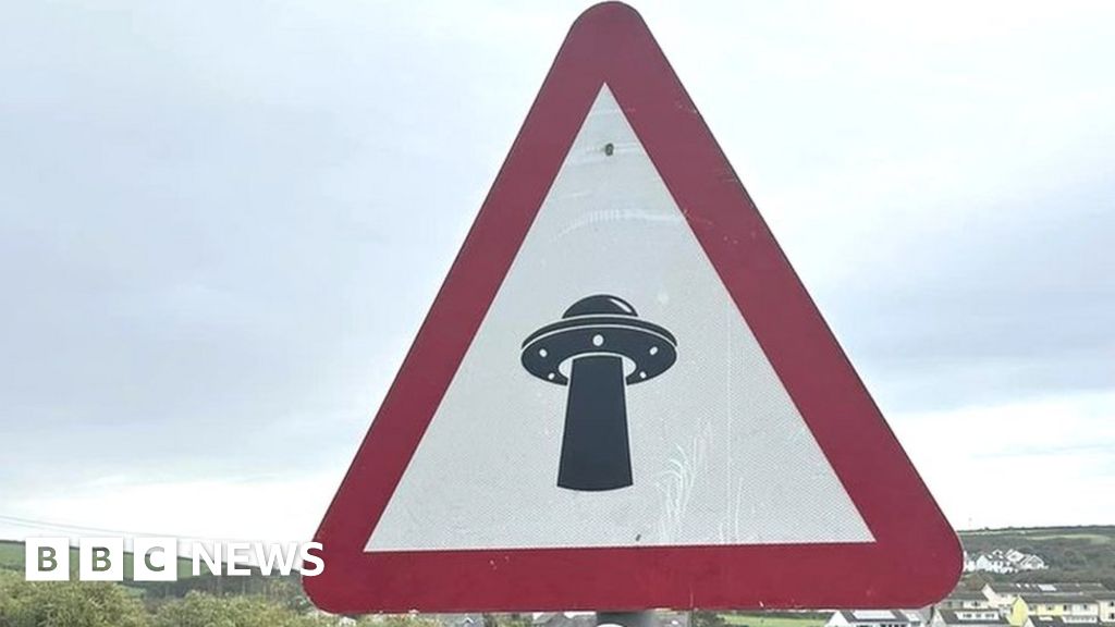 UFO sign in Spielberg Netflix series village Broad Haven