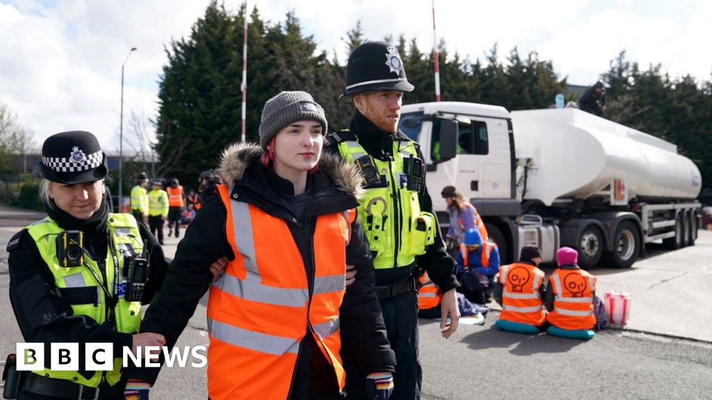 Just Stop Oil protests: Terminal operations suspended and arrests made