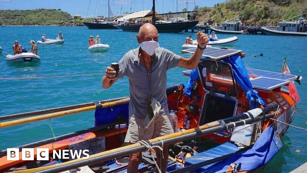 Atlantic rower Graham Walters breaks three world records - BBC News